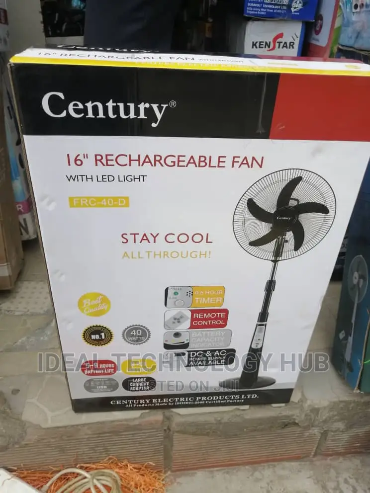 Century FRC 40-D 16 Inch Rechargeable Fan With Led Lights in Ikeja ...