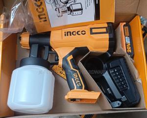Ingco Cordless Paint Sprayer Gun With Battery Charger 20v in Lagos ...