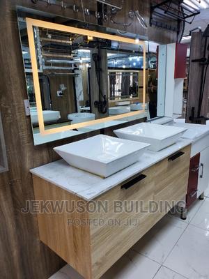 Double Cabinet Wash Hand Basin With Hand Wave Led Mirror in Orile ...