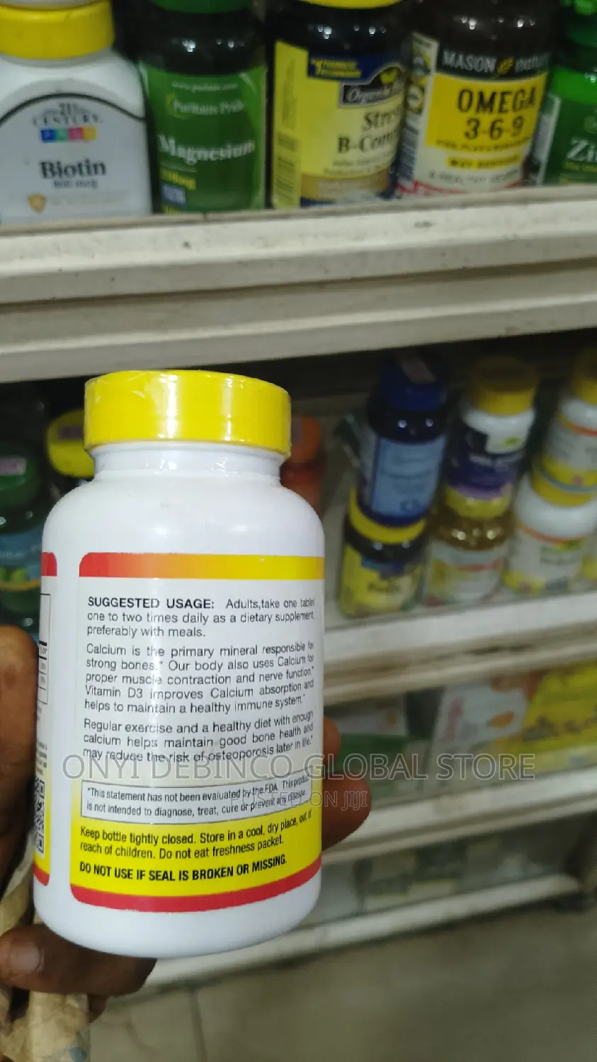 Nature's Field Super Calcium 600mg + D3 400iu - 100 Tablets for sale ...