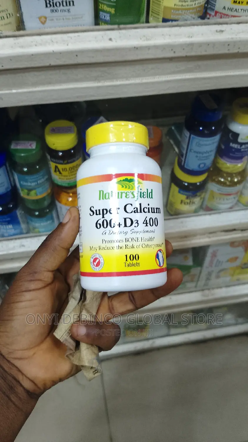 Nature's Field Super Calcium 600mg + D3 400iu - 100 Tablets for sale ...