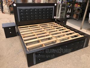 Quality Complete Set of 6 by 6 HDF Wooden Bed Frame in Ajah - Furniture ...