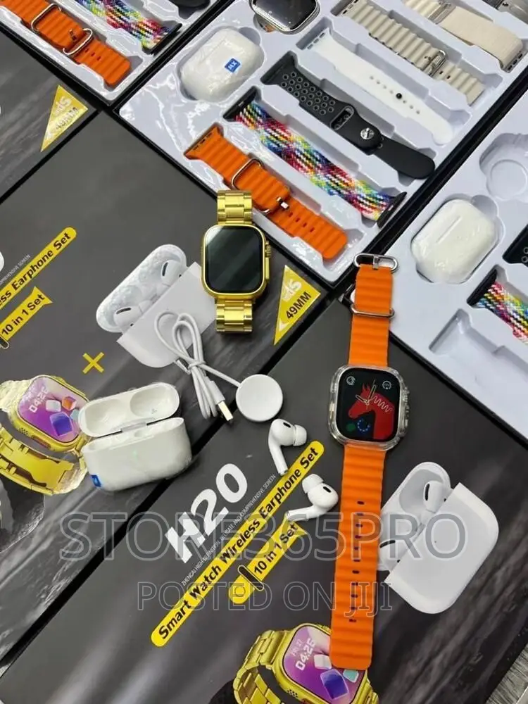 H20 Ultra Series Smart Watch 10 in 1 Free Airpod in Ikeja - Smart ...
