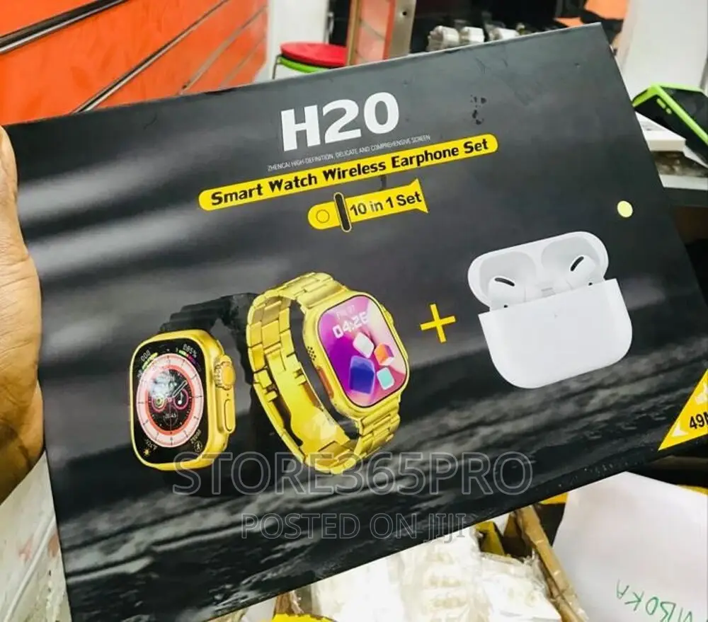 H20 Ultra Series Smart Watch 10 in 1 Free Airpod in Ikeja - Smart ...