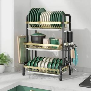 3 Layers Quality Anti Rust Dish Plate Rack in Lagos Island (Eko ...