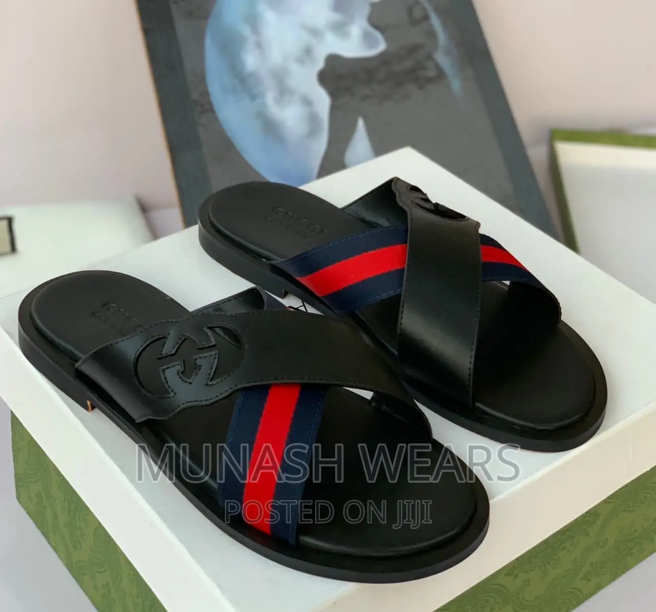 Gucci Leather Slipers in Ikeja - Shoes, Munash Wears | Jiji.ng