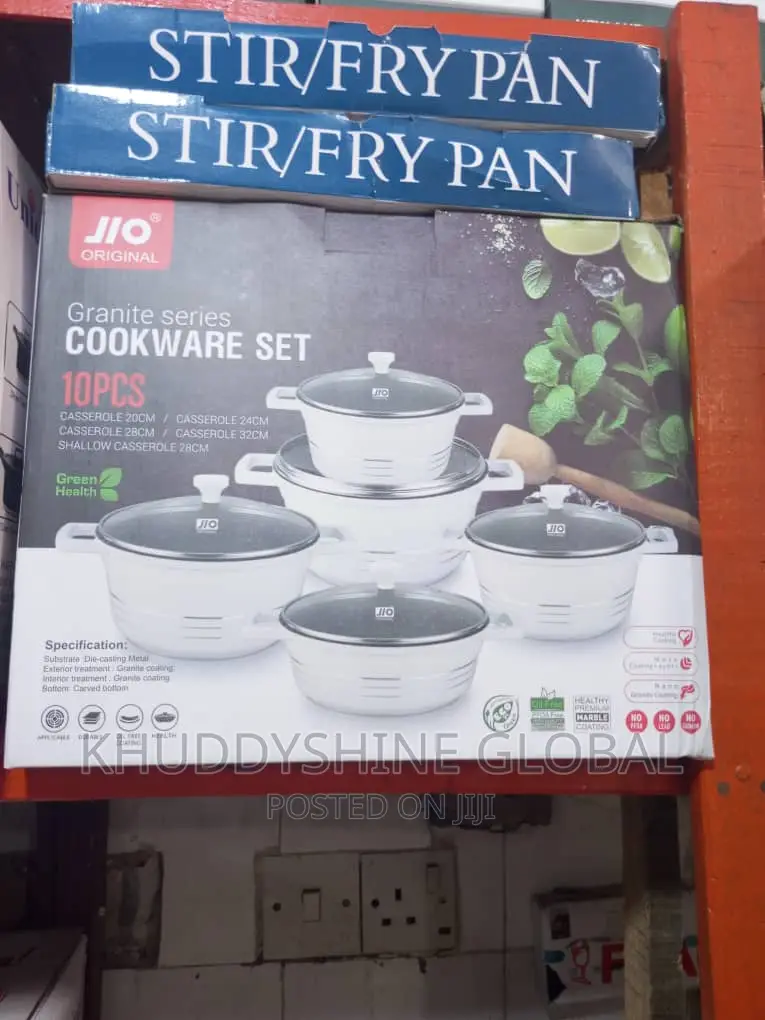 JIO Granite Series Cookware 10pcs Set Granite Coating in Lagos Island ...