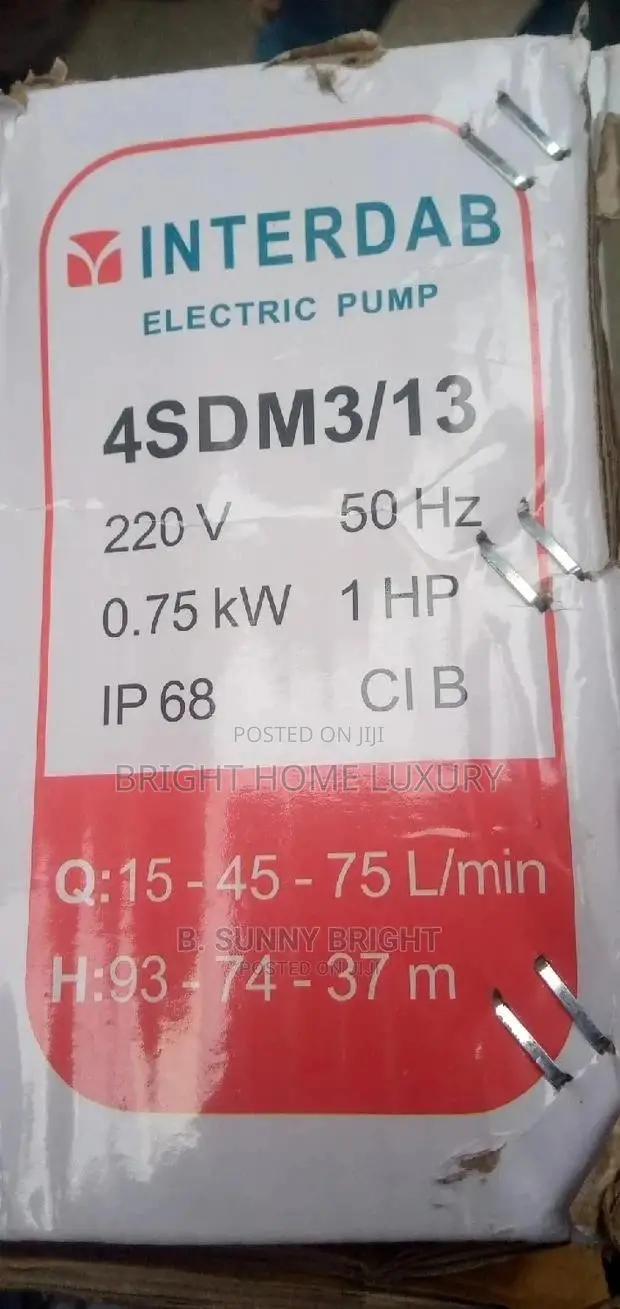 1HP Interdab Submersible Pumping Machine in Mushin - Plumbing & Water ...