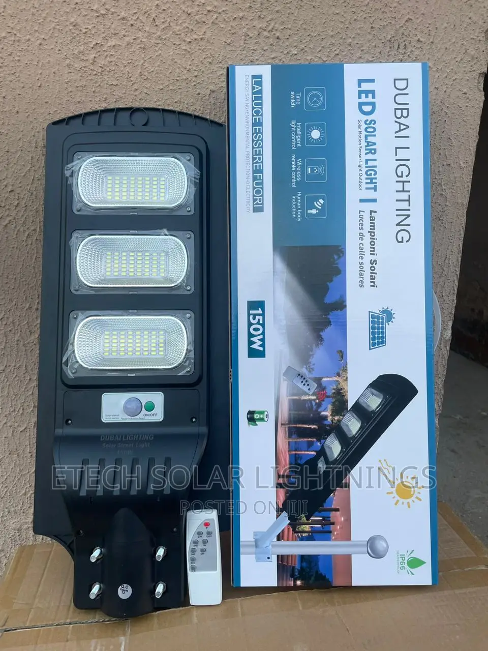 Original 150 Wats 3 Eyes Solar Street Light, Garden Lights in Ojo ...