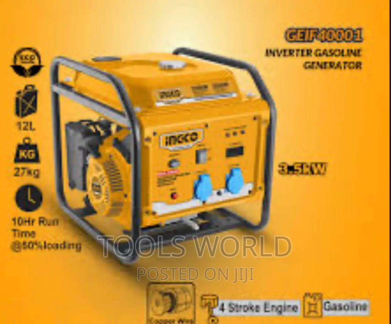 Ingco Inverter 3.5kva Gasoline Generator in Lagos Island (Eko ...