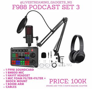 F998 Sound Card + Mic Set Combo in Port-Harcourt - Audio & Music ...