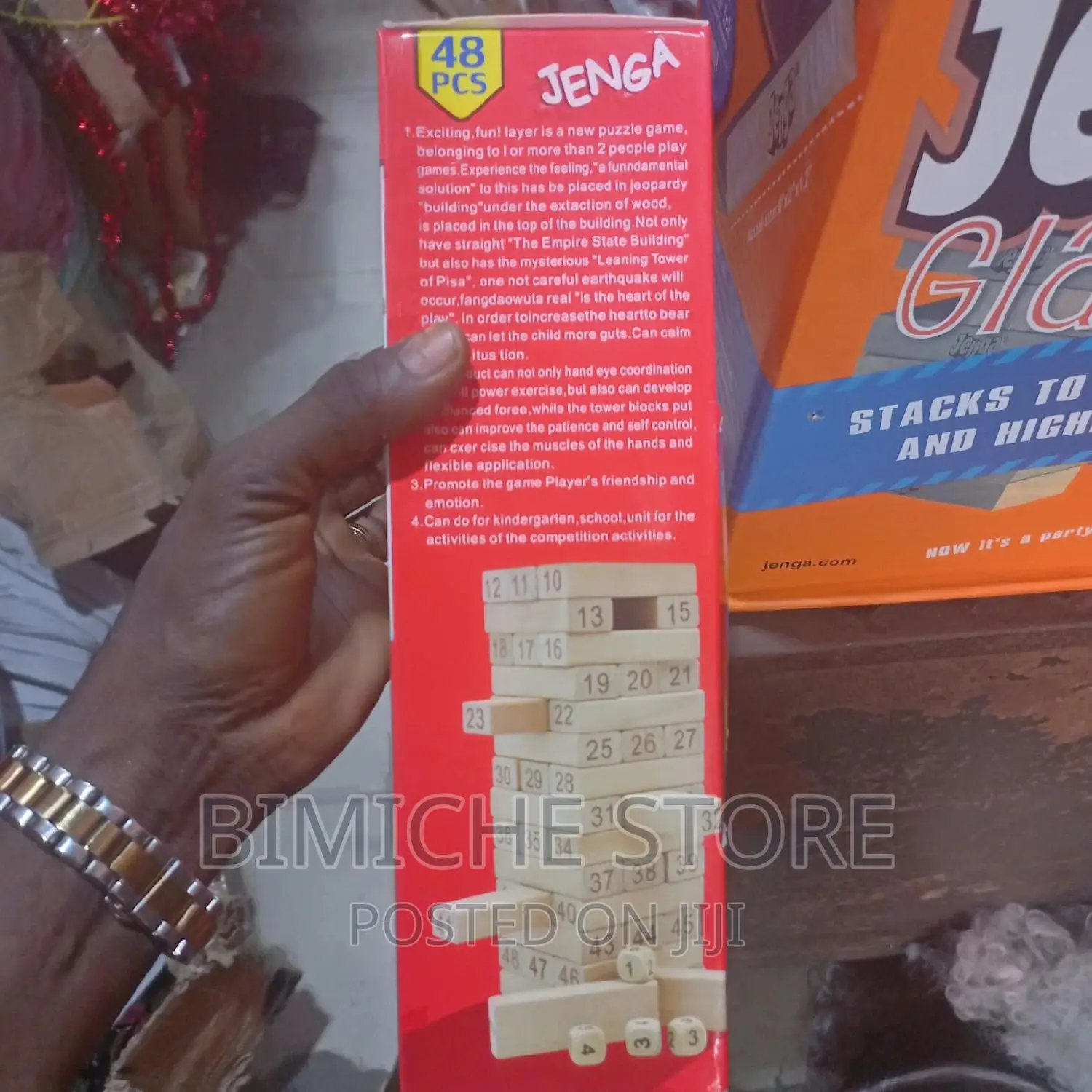Jenga Game (48 Pieces) for sale - Bimiche Store Price: ₦ 13,000 on Jiji ...