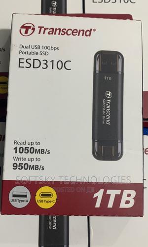 Transcend Dual USB 1tb Portable SSD Esd310c in Ikeja - Computer ...