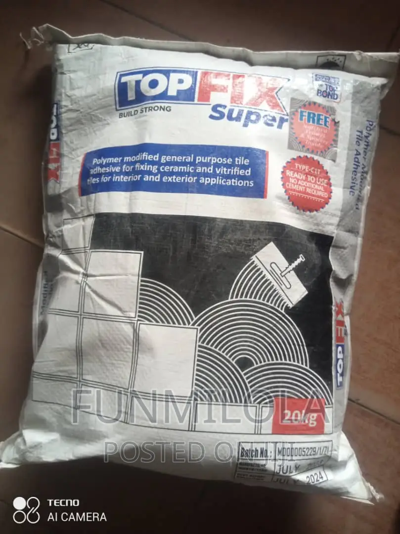 Top Fix Super Tile Adhesive High Quality and Affordable 20kg in Mushin ...