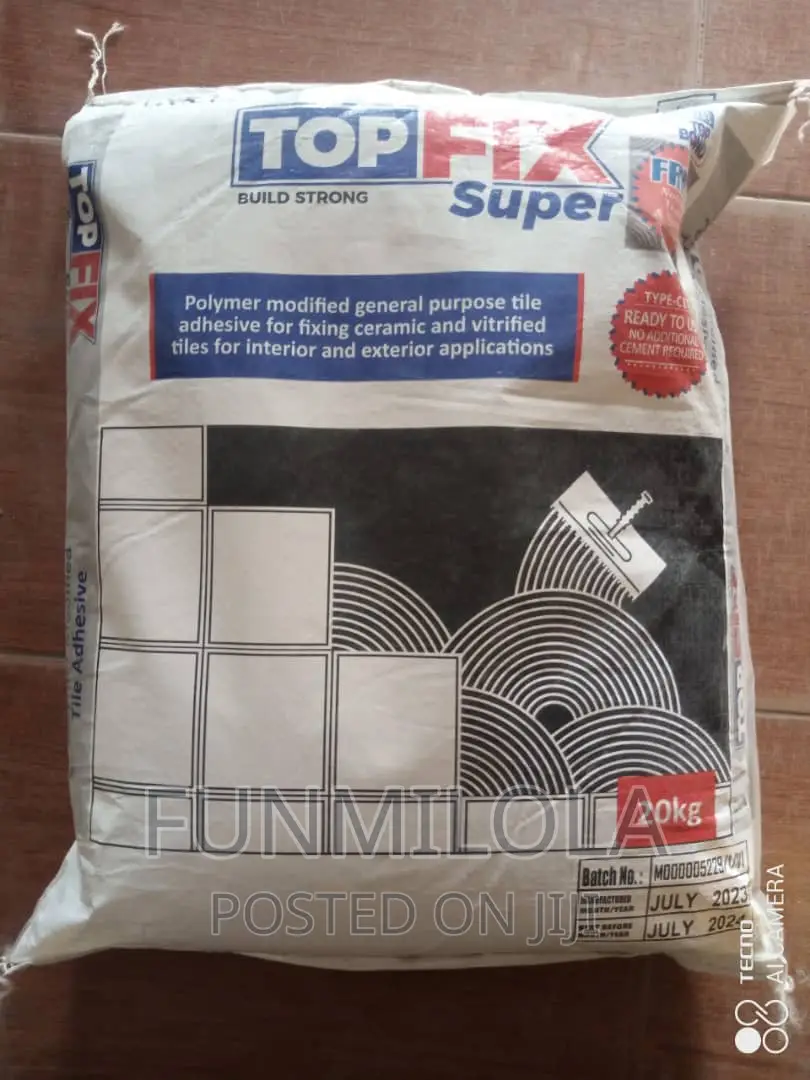 Top Fix Super Tile Adhesive High Quality and Affordable 20kg in Mushin ...