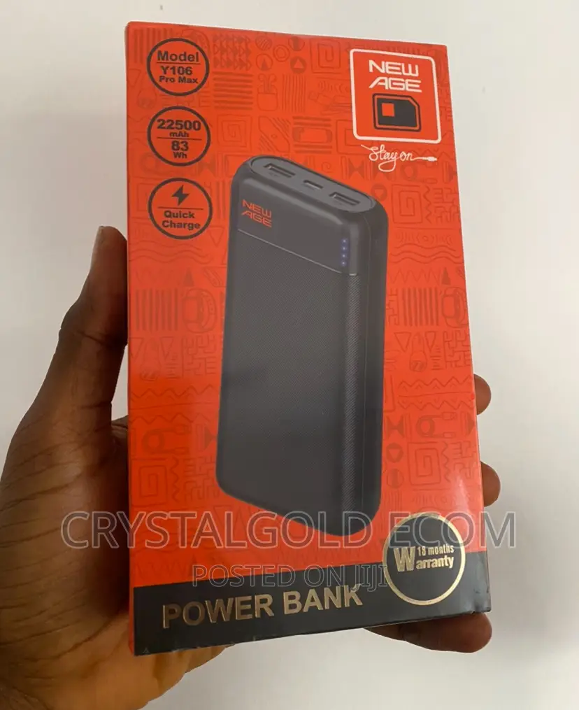 New Age 22500mah Y106 Pro Max 83wh Quick Charge Power Bank in Ogba ...