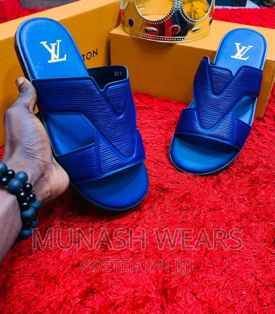Louis Vuitton Leather Slipers in Ikeja - Shoes, Munash Wears | Jiji.ng