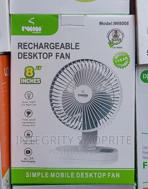 Iwin Energy Rechargeable Table Fan + Led Light - 8inches in Lagos ...