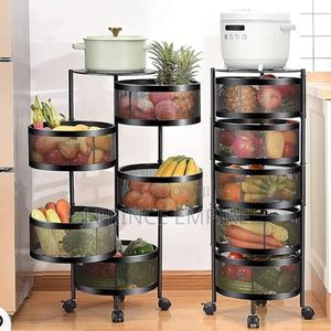 Kitchen Movable Trolleys Rotating Multi Layer Kitchen Shelf in Lagos ...