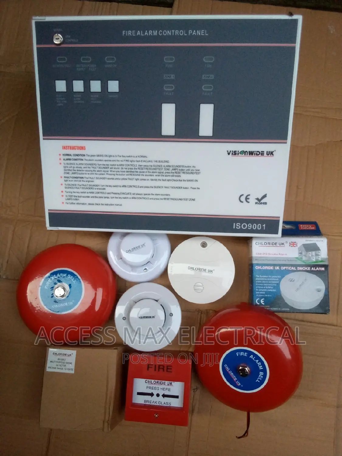 4 Zone Fire Alarm Control Board for sale - Access MAX electrical ...