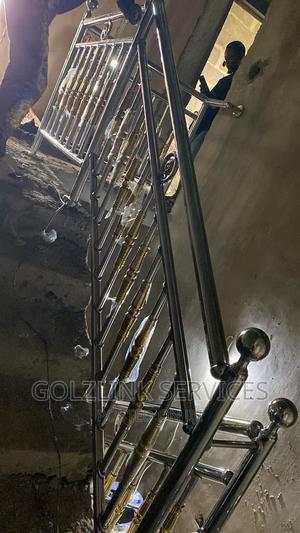 139) Silver an Gold Design Stainless Steel Handrails Turkey in Yaba ...