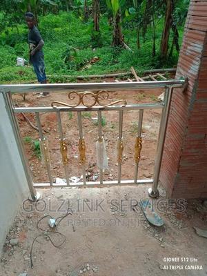 170) New Design Silver an Gold Handrail Made in Turkey in Ikorodu ...