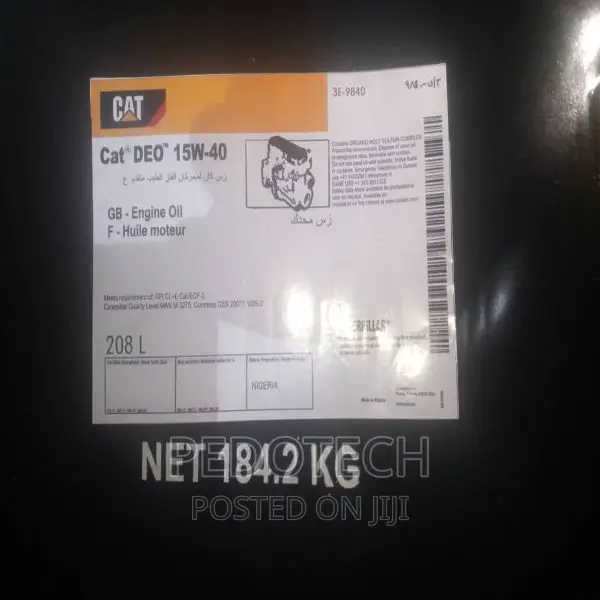 Cat Deo 15w-40 Diesel Engine Oil in Apapa - Manufacturing Materials ...