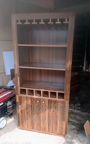 Brand New Brown Color Wine Shelf With Glass Cups Rack in Victoria ...