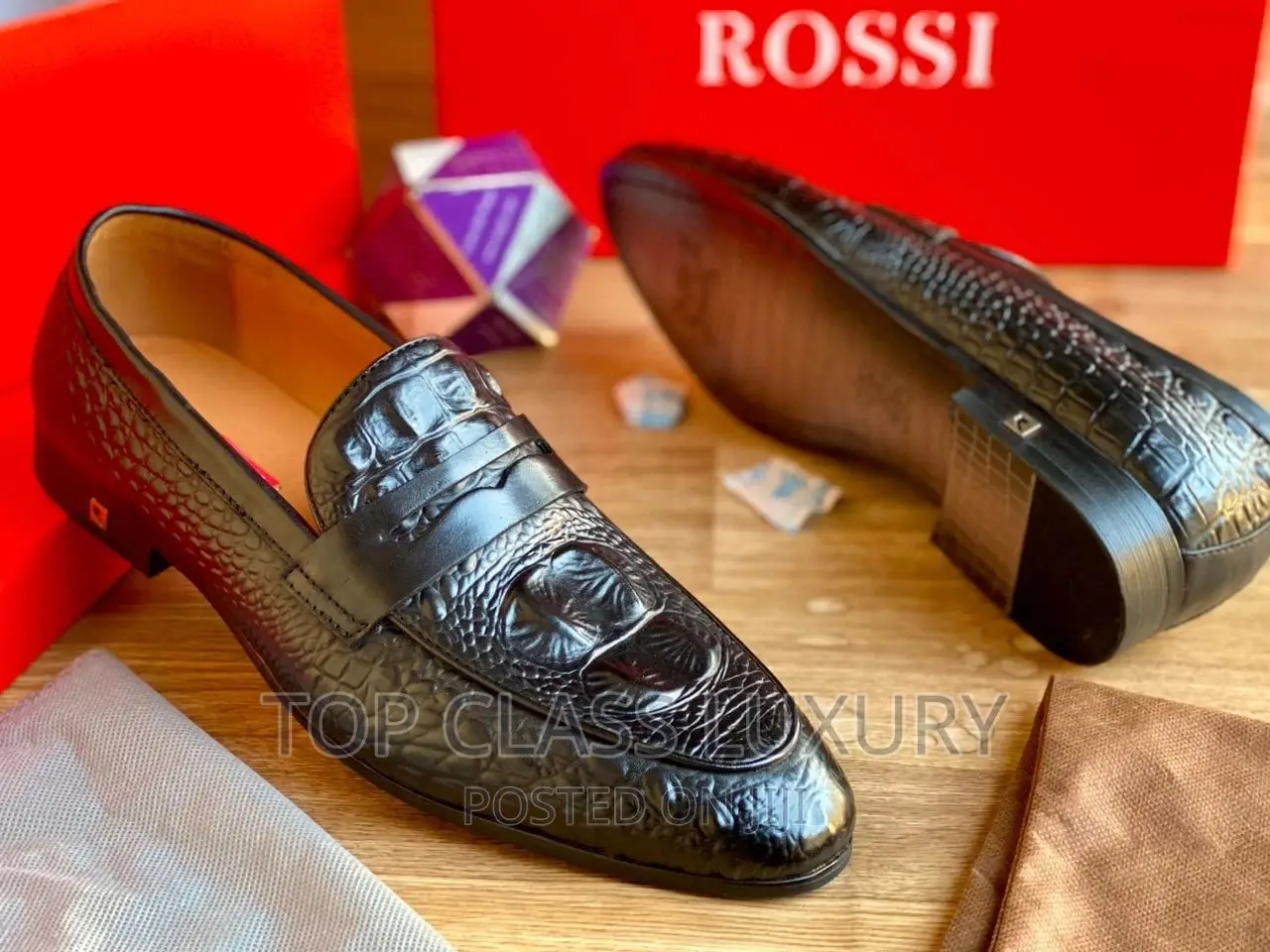 Original Rossi Leather Men Luxury Designer Coperate Shoe in Lagos ...