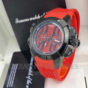 Jacob Co Chronograph Black Head Red Rubber Strap Watch for sale ...