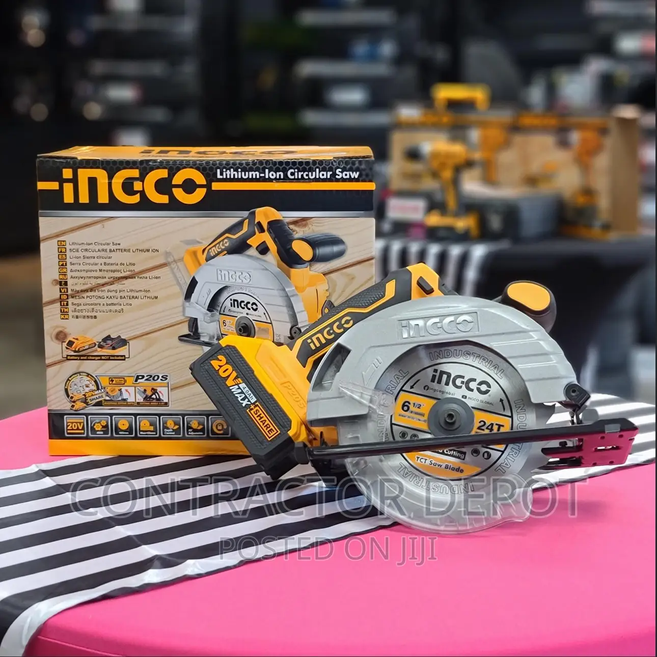 Ingco 7" Cordless Lithium Lon Circular Saw 20V - CSLI1401 in Lagos ...