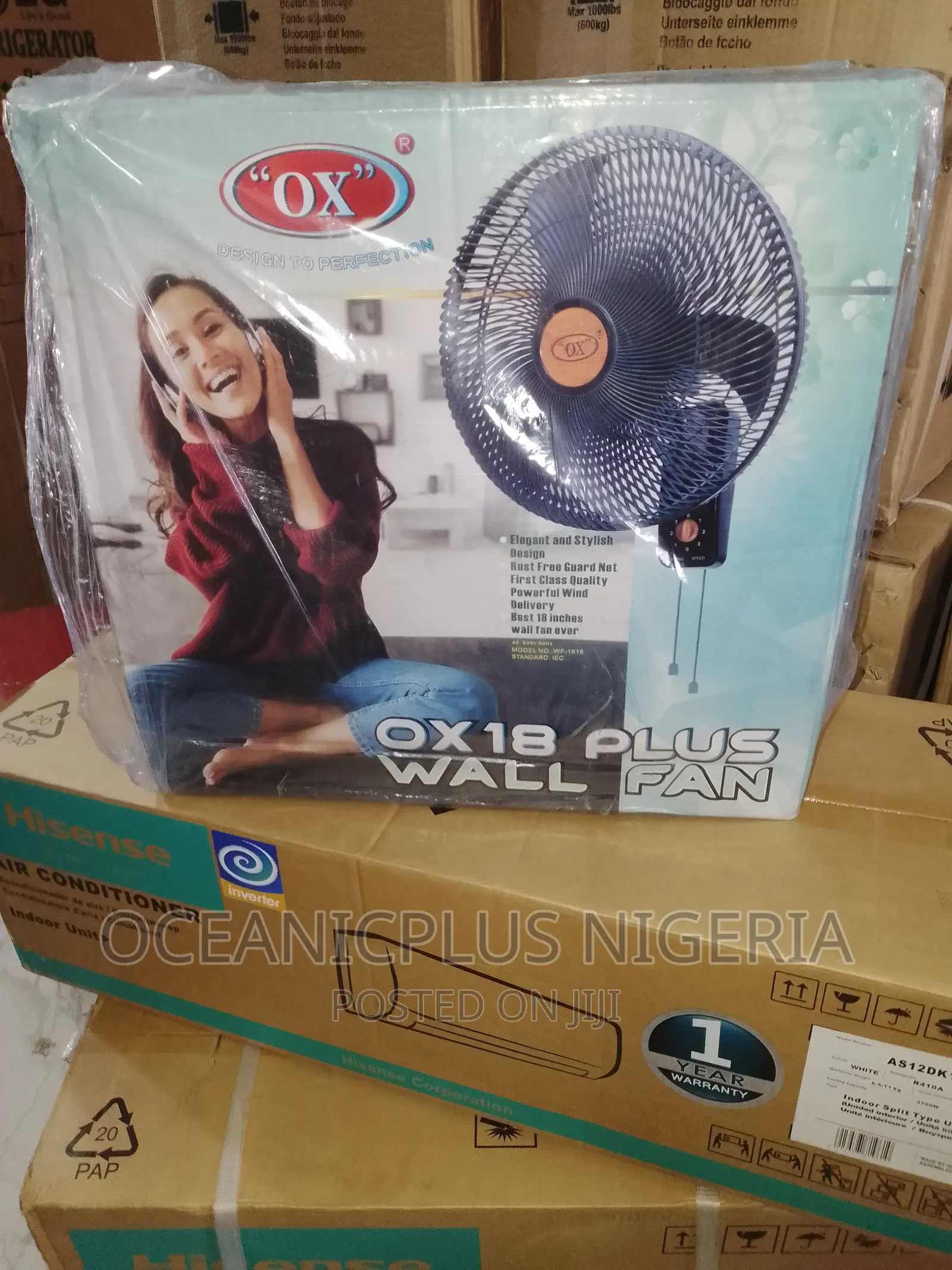 Elegant and Sylish Design Ox 18inches Wall Fan in Ikeja - Home ...