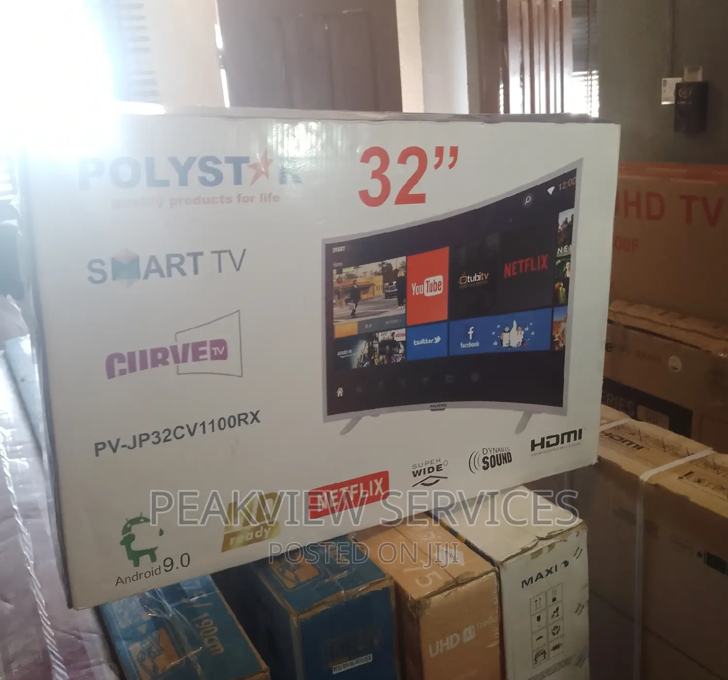 (Pv-Jp32cv1100rx) 32 Inches Curve Polystar Smart Tv in Lagos Island ...