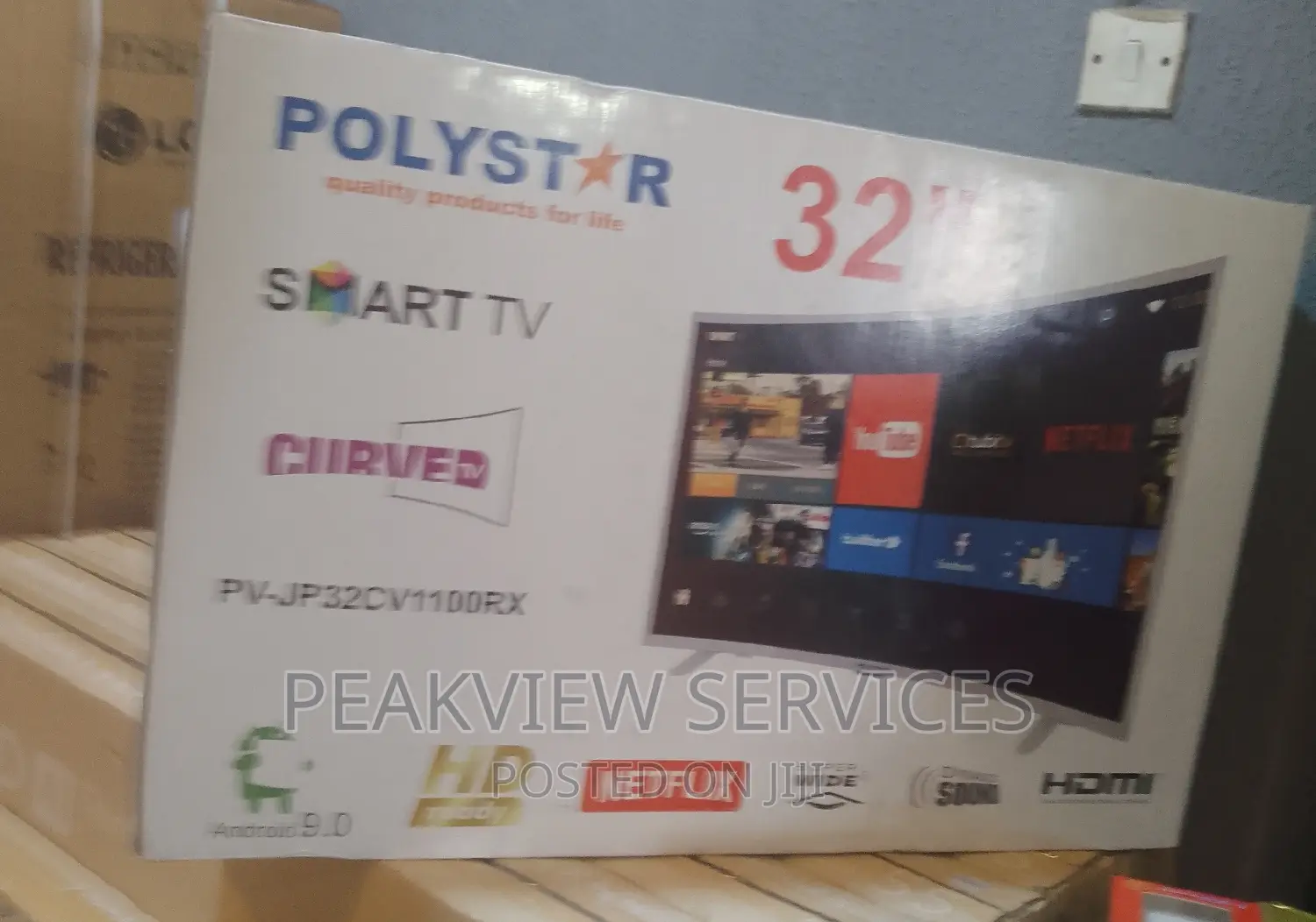(Pv-Jp32cv1100rx) 32 Inches Curve Polystar Smart Tv in Lagos Island ...