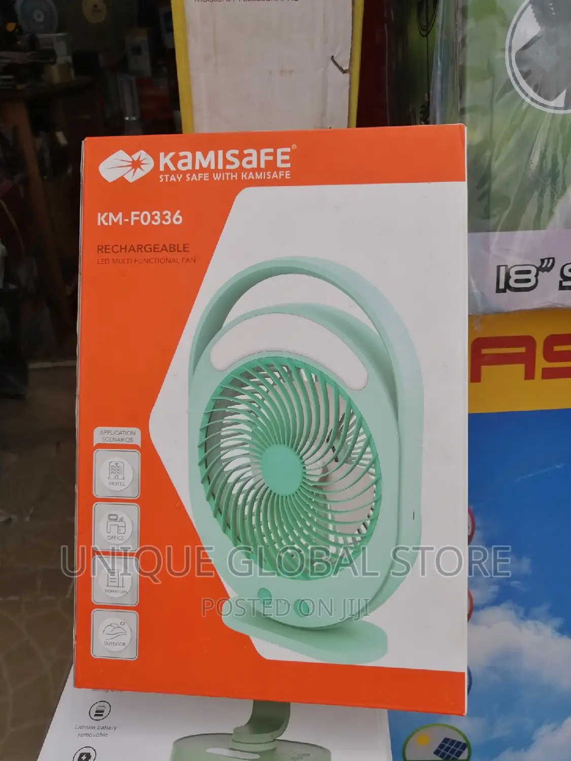 Kamisafe Multifunctional Rechargeable Fan With Led Light for sale ...