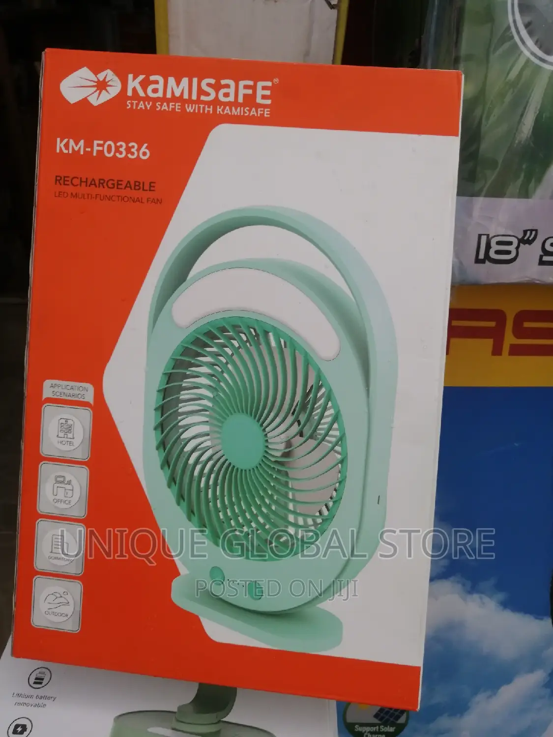 Kamisafe Multifunctional Rechargeable Fan With Led Light for sale ...