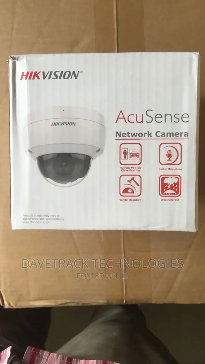 Hikvsion 4MP Acusense Built-in Mic Fixed Dome Network Camera in Ikeja - Security & Surveillance ...