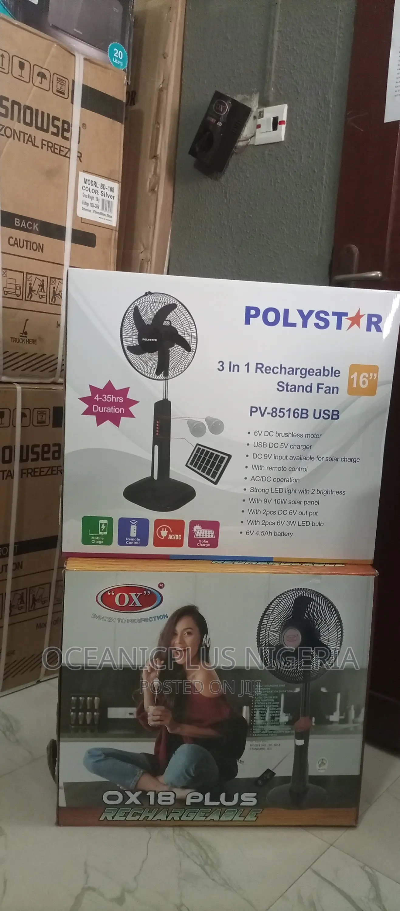 The 3 in 1 Polystar Rechargeable Fan 16 Inch in Magodo - Home ...