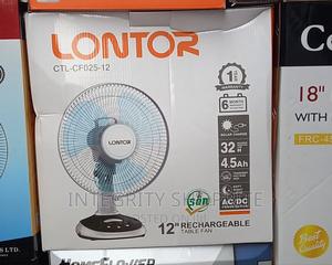 Lontor Rechargeable Table Fan 12inches in Lagos Island (Eko) - Home ...