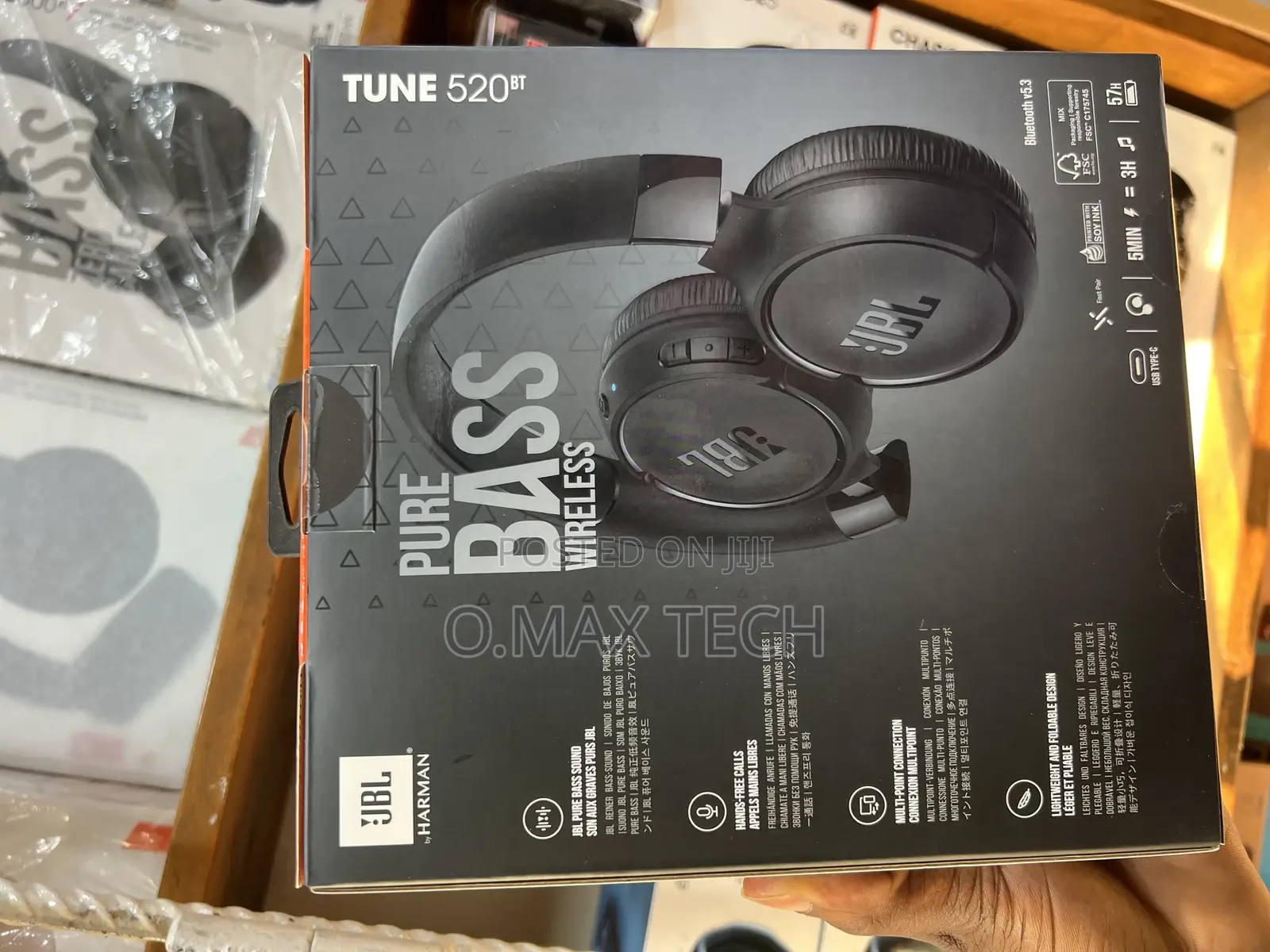 Jbl Tune 520bt for sale - O.MAX TECH Price: ₦ 50,000 on Jiji.ng [Ikeja]