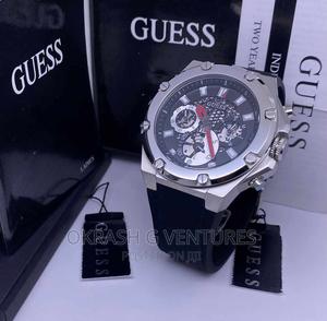 Guess Collection (Gc) Chronograph Silver Rubber Strap Watch for sale ...