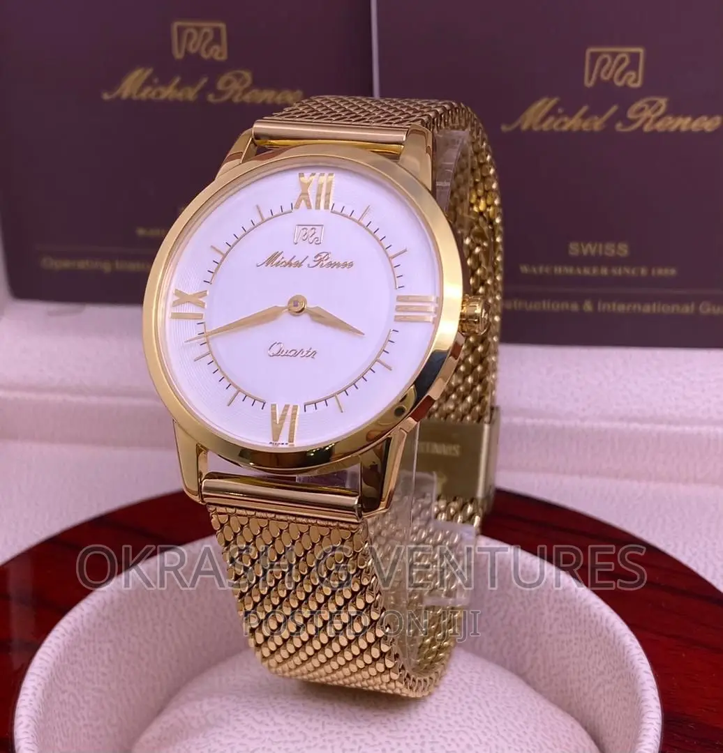 Micheal Renee Flat Gold Net Chain Watch for sale - okrash G Ventures ...
