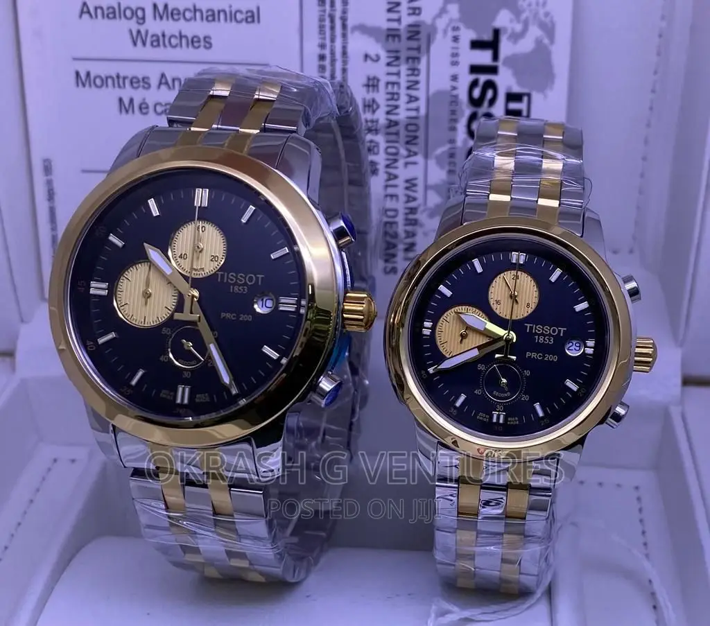 Tissot Chronograph Gold/Silver Chain Watch for Couple's in Lagos Island ...