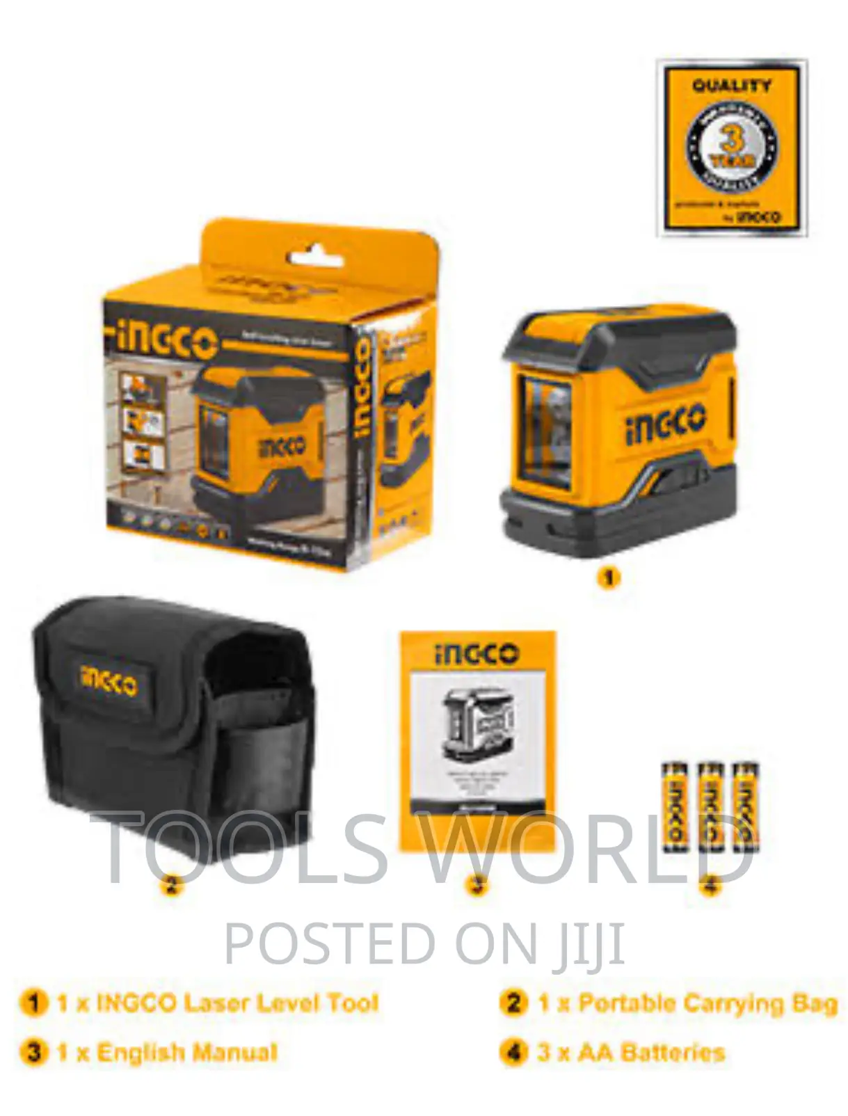 Ingco Self Levelling Laser Leveller 1V1H 15M Without Stand in Lagos ...