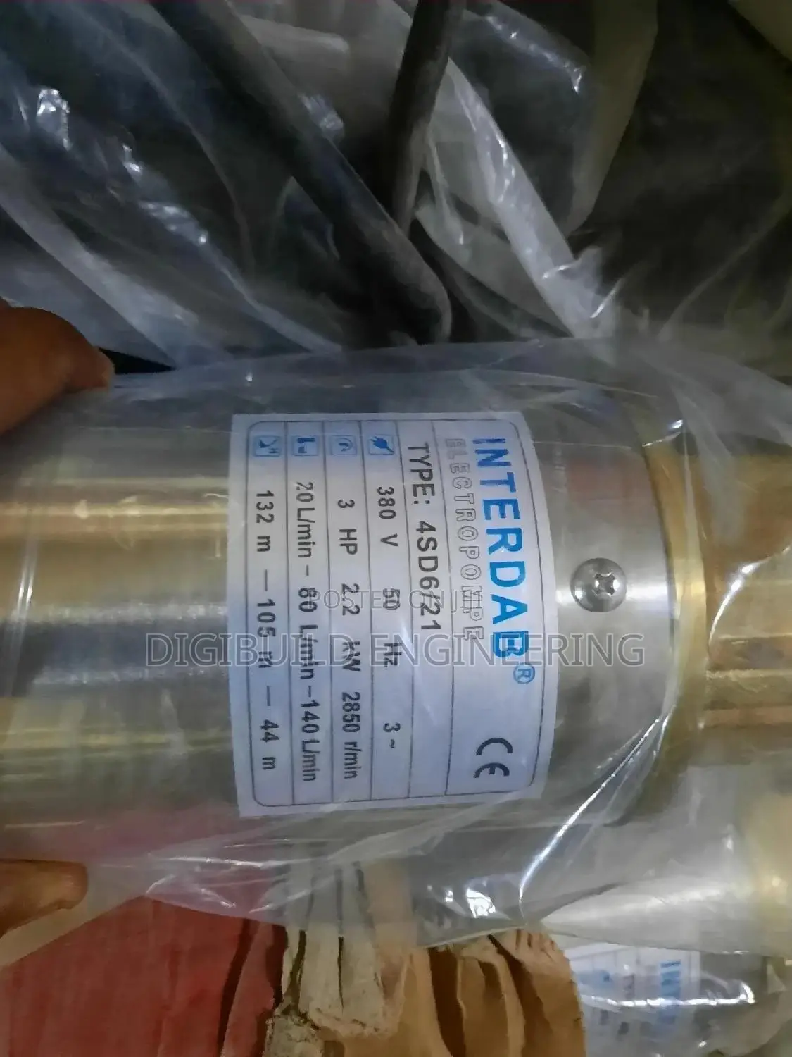 3hp Interdab Submersible Pump 3phase in Orile - Plumbing & Water ...