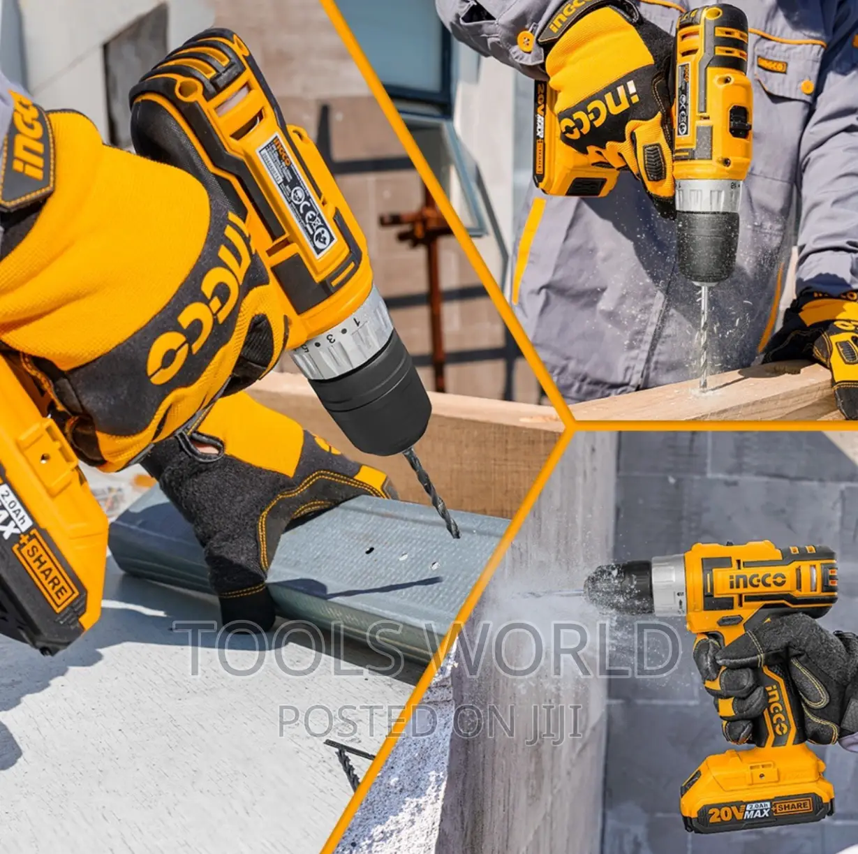 Ingco Lithium-Ion Brushless Cordless Hammer Impact Drill in Lagos ...