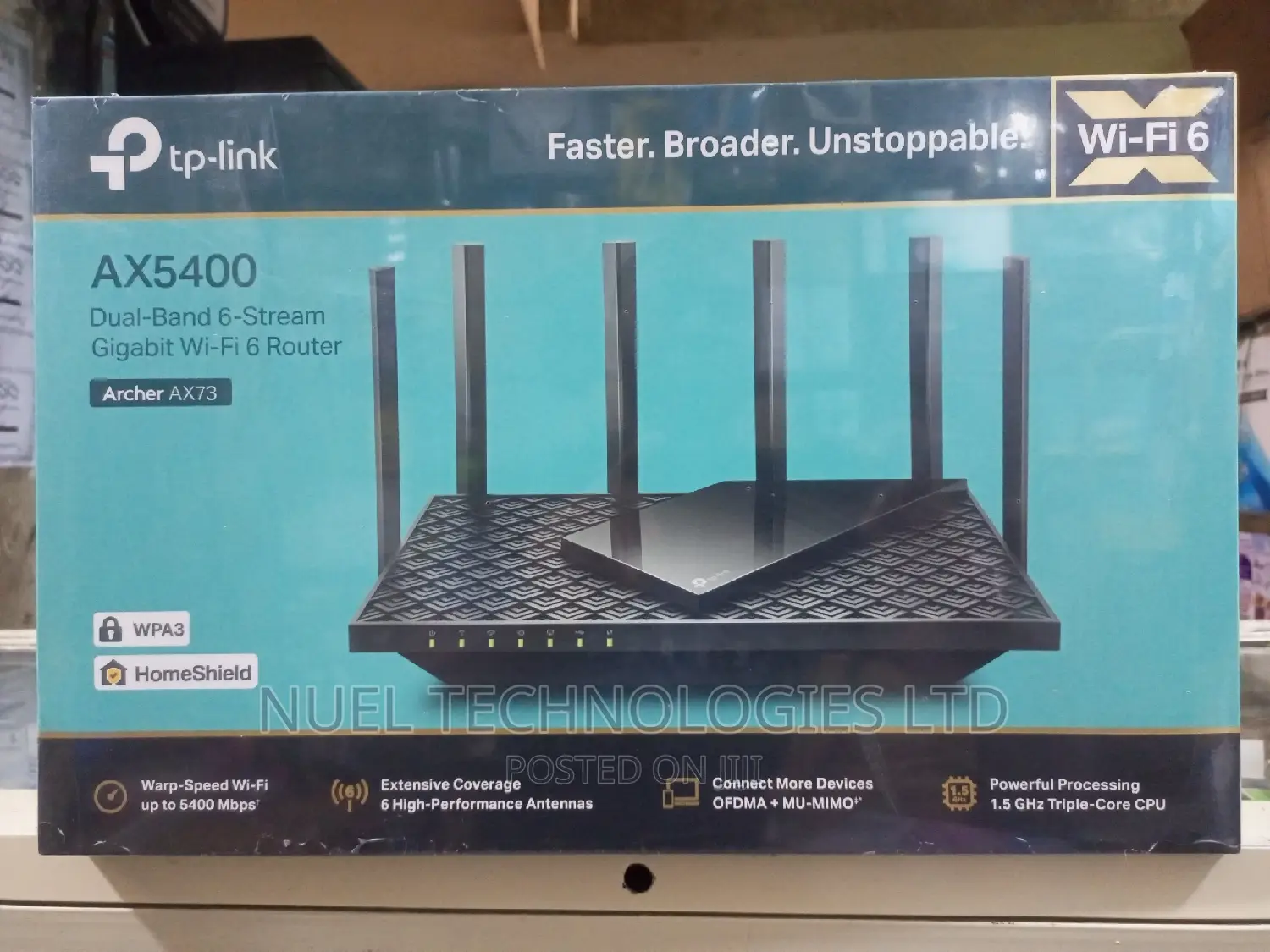 Tp-Link AX5400 Dual-Band 6-Stream Gigabit Wi-Fi 6 Router in Ikeja - Networking Products, Nuel ...