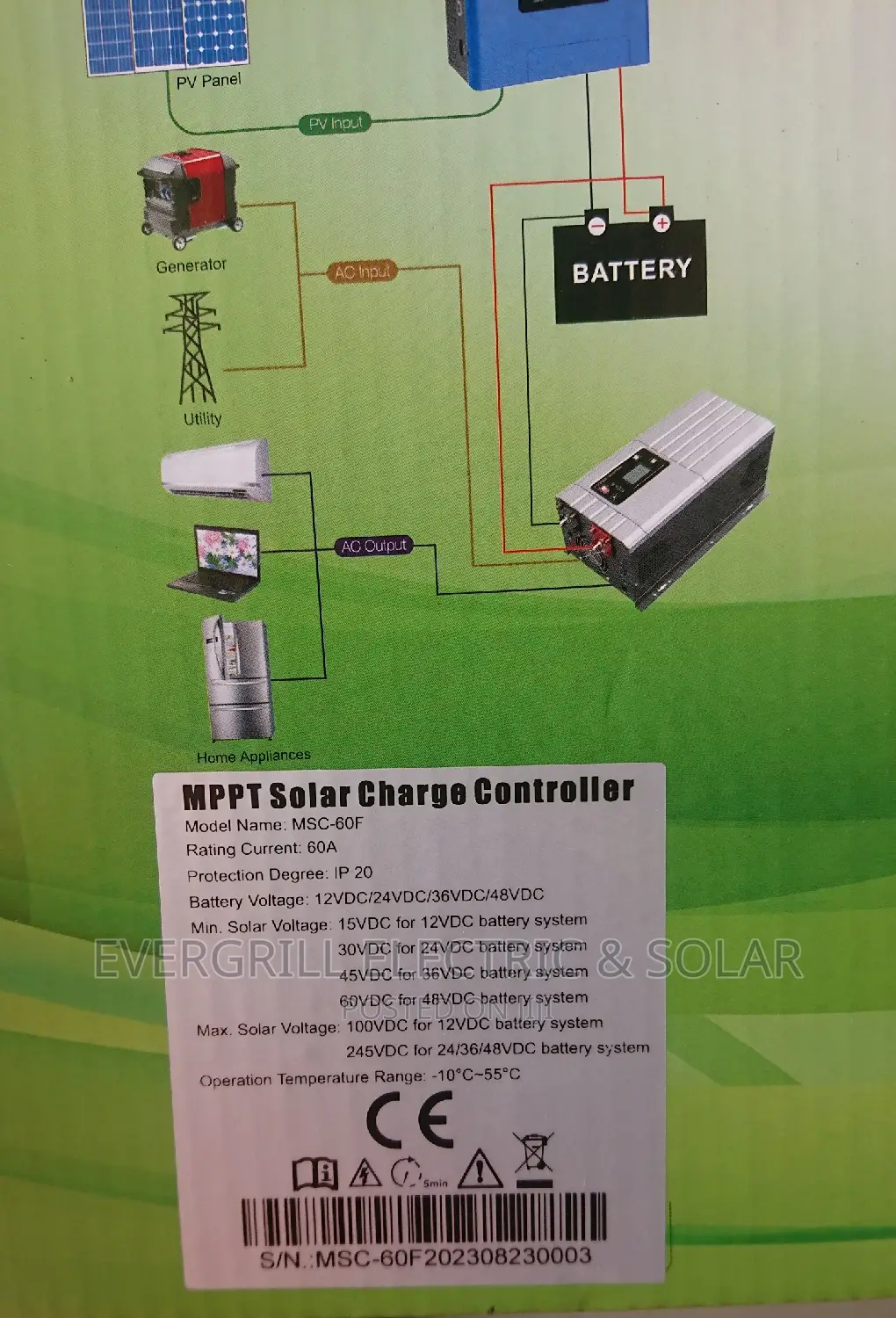Yohako MPPT Solar Charge Controller 60A. in Ojo - Solar Energy ...