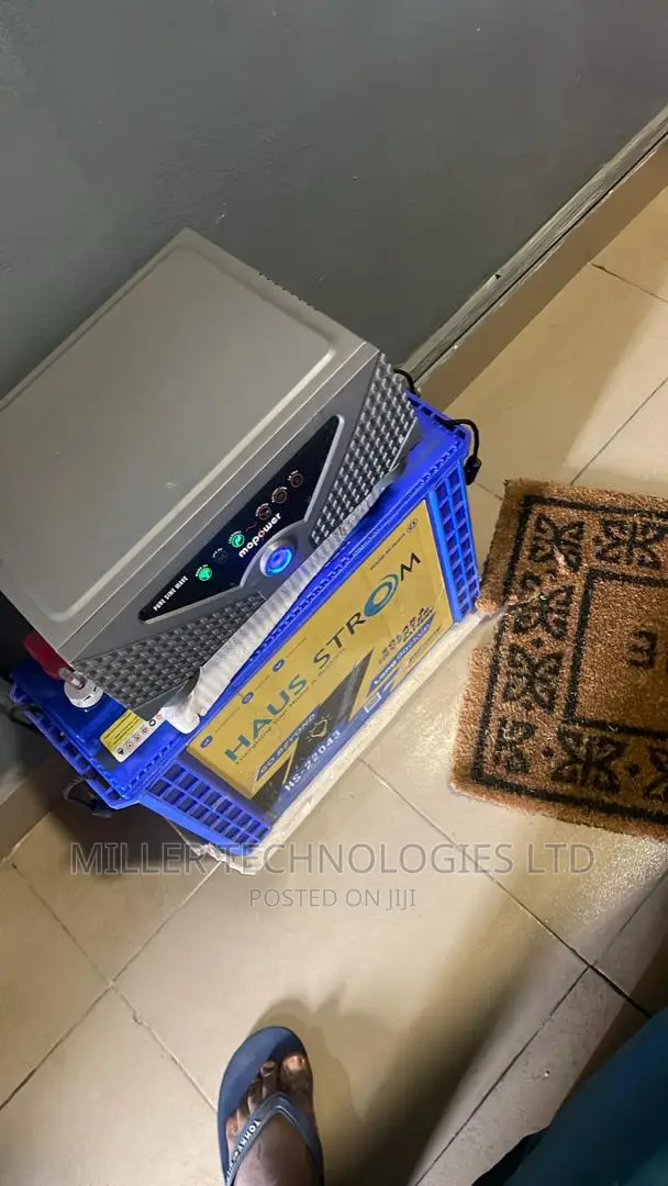 1kva Mopower + Haustrom Tubular Battery 220ah Installed in Ojo - Solar ...