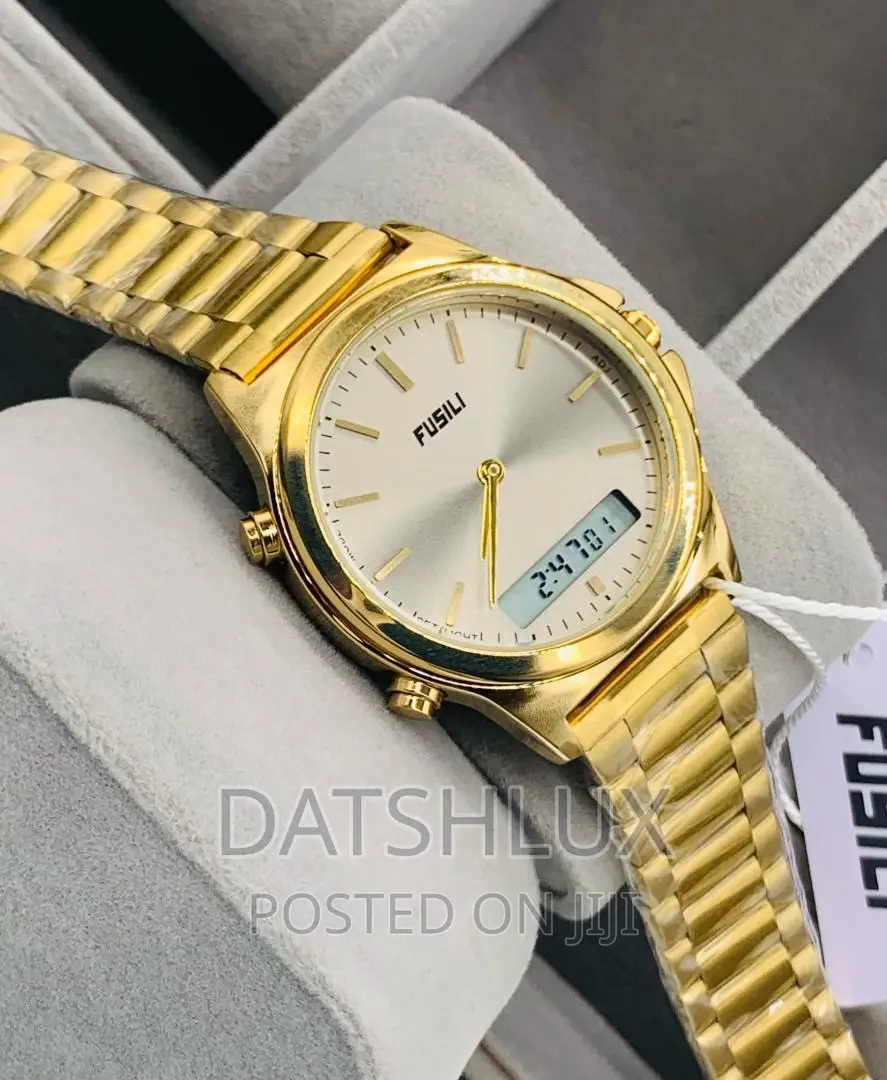 Fusili Luxury Double Time Chain Wristwatch in Lagos Island (Eko ...